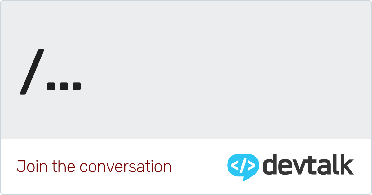 Devtalk