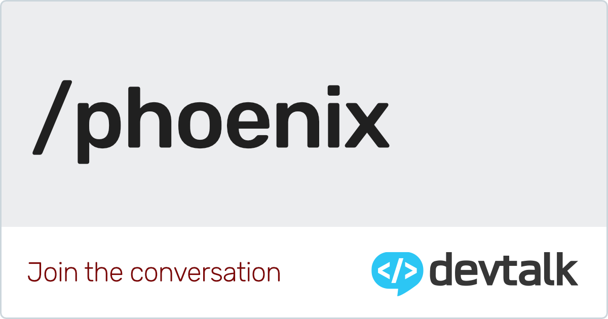 Phoenix Web Framework | Devtalk