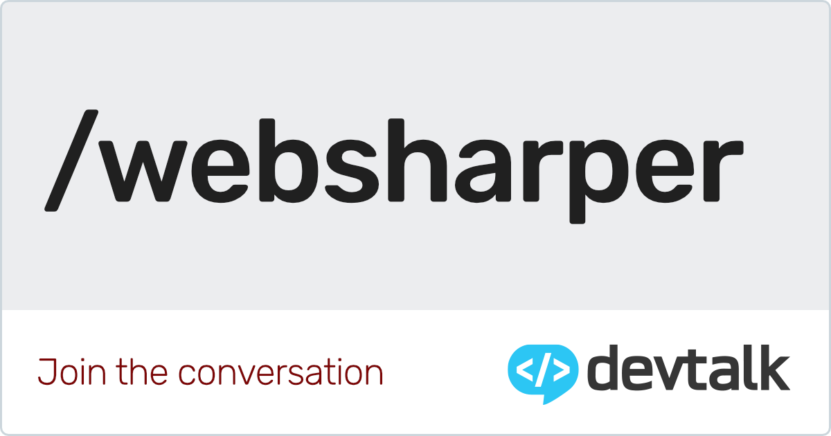 WebSharper Web Framework Portal | Devtalk